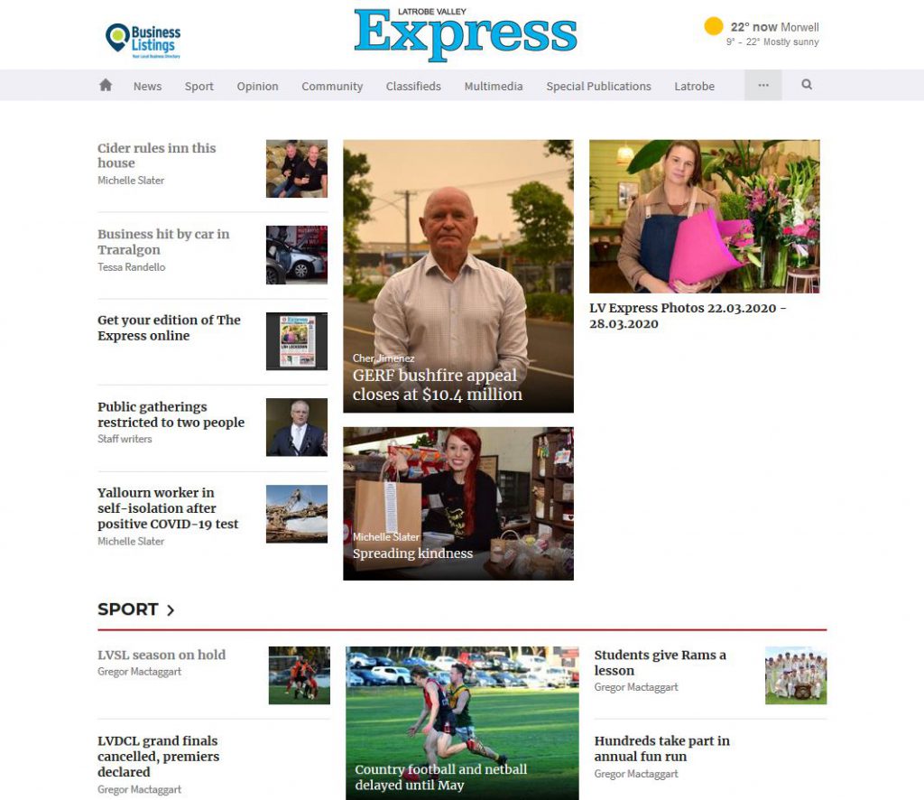 Get your edition of The Express online | Latrobe Valley Express
